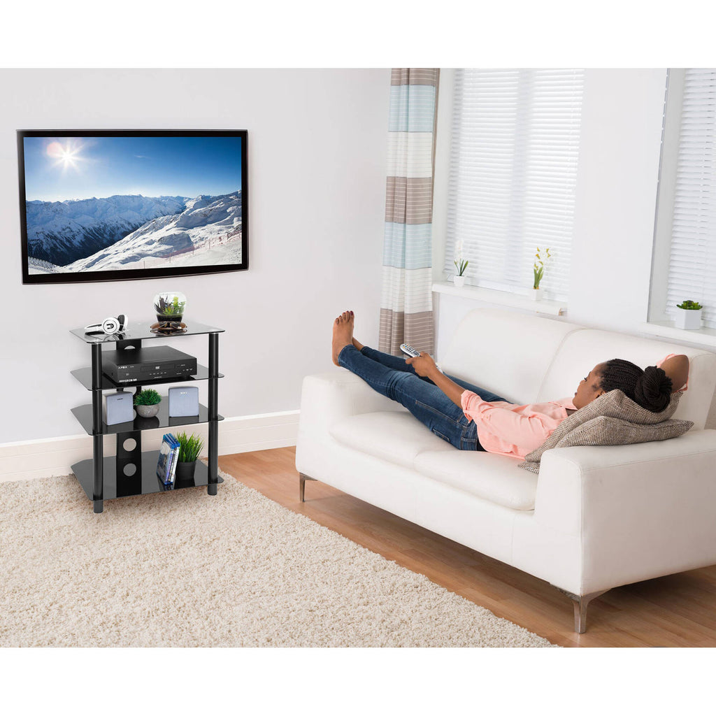 Buy in India Mount-It! Four-Tiered A/V Component TV Stand – Tanotis