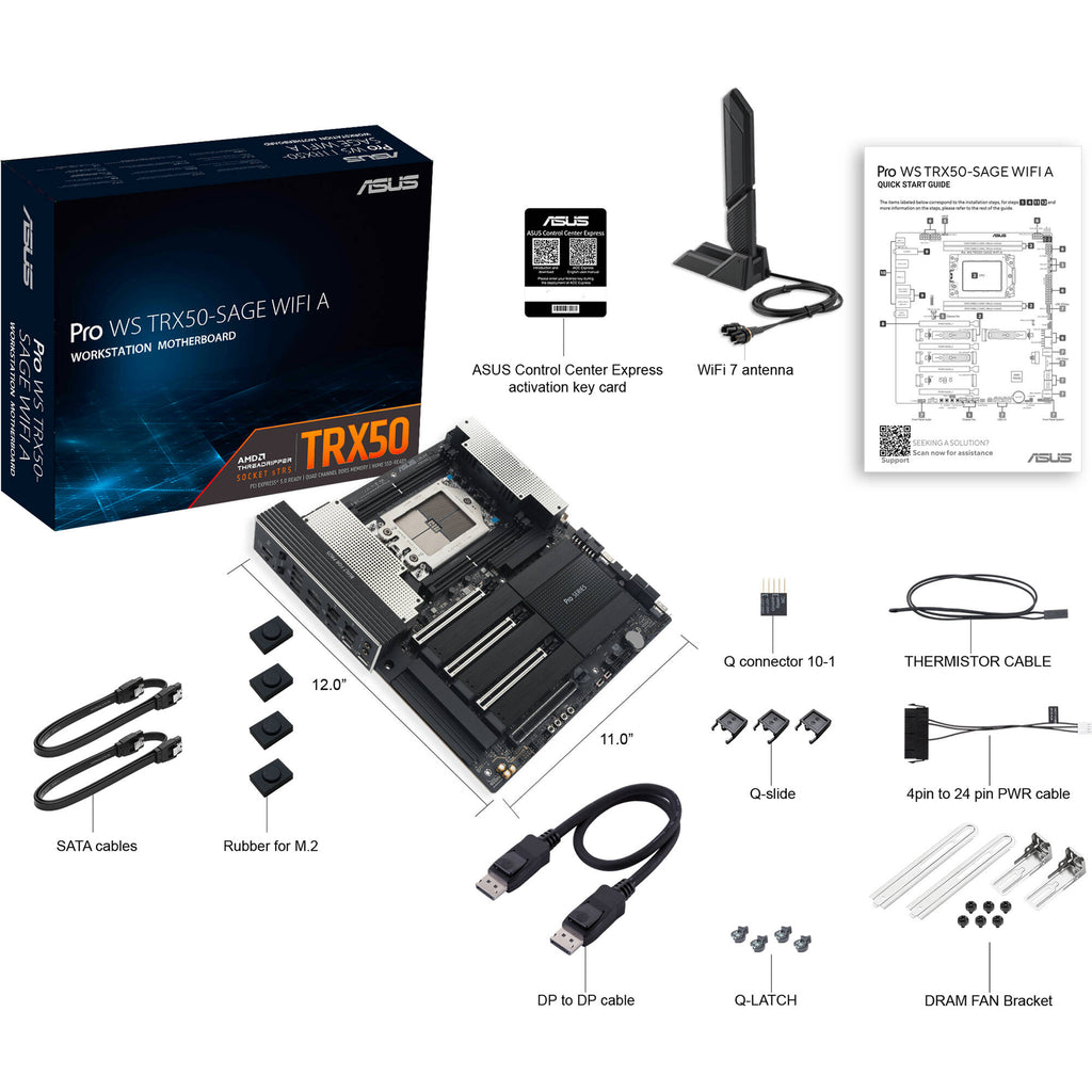 Buy in India ASUS Pro WS TRX50-SAGE WIFI A sTR5 CEB Motherboard – Tanotis