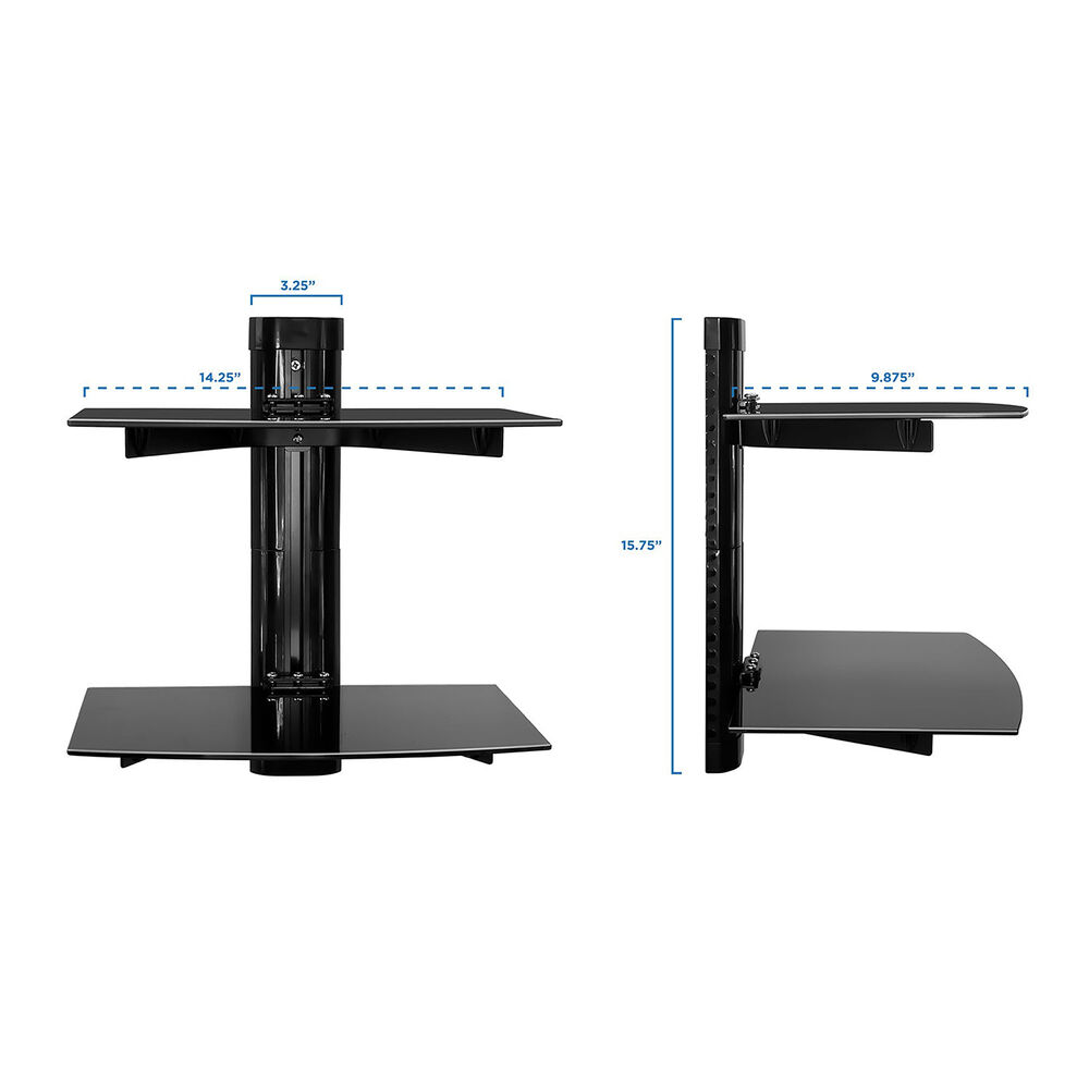 Buy in India Mount-It! Floating Wall-Mounted Dual Shelf Stand – Tanotis