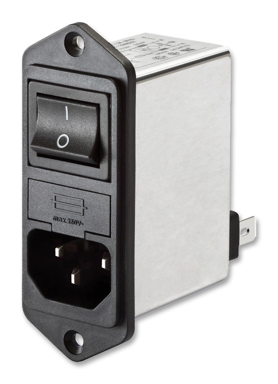 Buy SCHAFFNER Power Entry Connector, FN 280 Series, Plug, 250 VAC, 4 A ...