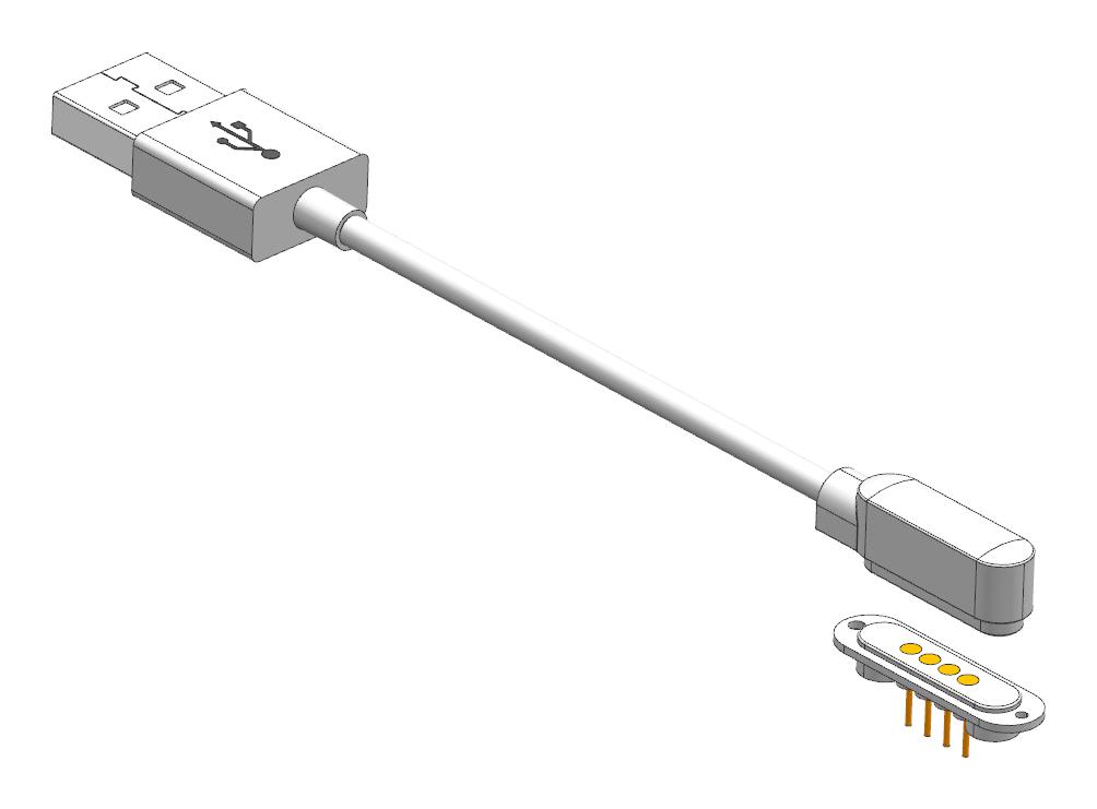Multicomp PRO MP009324 Magnetic Connector Cable Assembly USB Type A ...