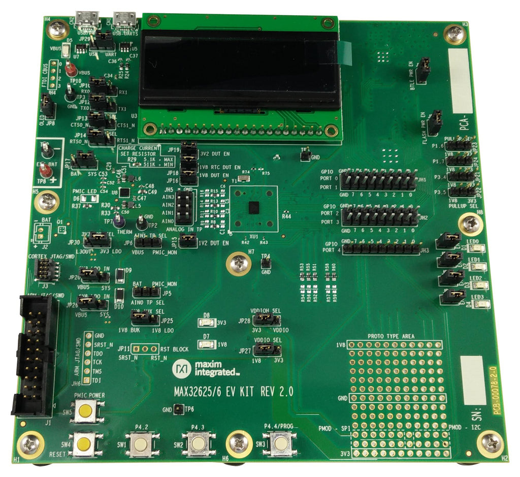Maxim Integrated Products MAX32626-EVKIT# Eval Board 32BIT ARM CORTEX-M4F MCU Tanotis India India