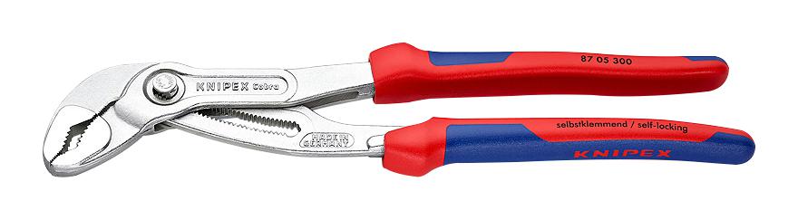 Knipex 87 05 300 Plier Water Pump Curved 70 mm Max Jaw Opening Overall ...