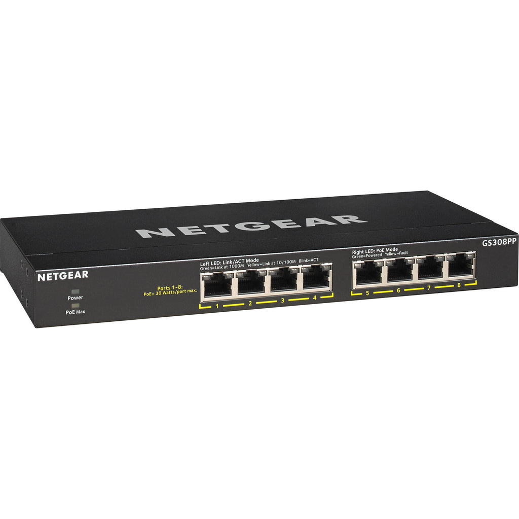 Buy India Netgear GS308PP 8-Port Gigabit PoE-Compliant Unmanaged Switch ...